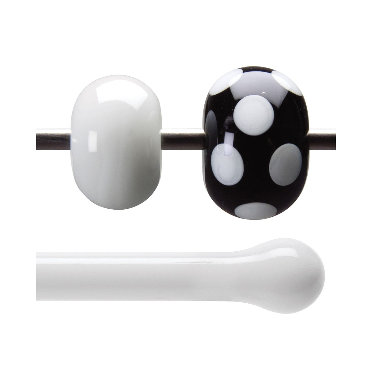 Opaque White Opalescent, Rod, 5 mm, Torch Compatible – Bullseye Glass Co.