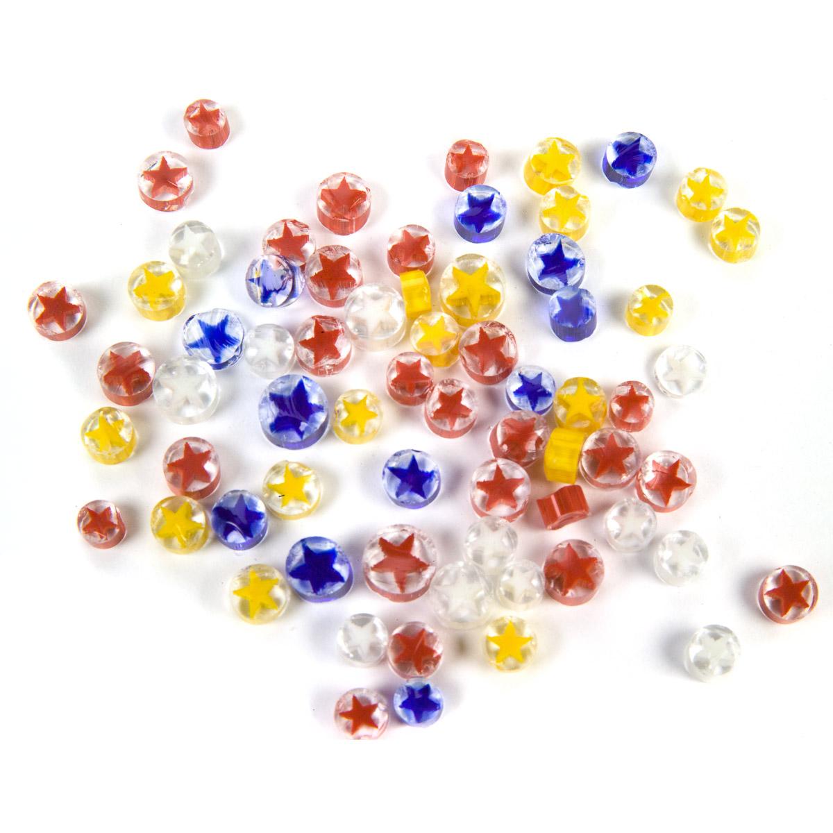 Murrine Mixed Star Pack – Bullseye Glass Co.